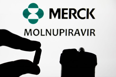 Medicine Pill Seen Merck Logo Wrod Editorial Stock Photo - Stock Image ...