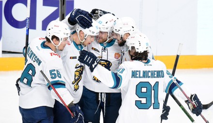 Hc Sochis Players Celebrate Goal During Editorial Stock Photo - Stock ...