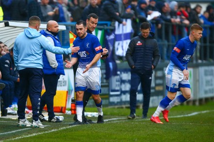 Matlock Town Substitution During Northerm Premier Editorial Stock Photo ...