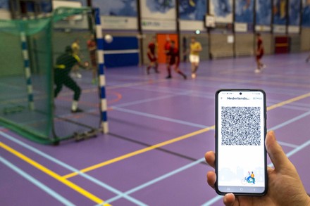 Qr Code Sports Hall Heerhugowaard Netherlands Editorial Stock Photo ...