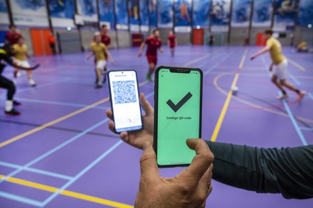 Qr Code Sports Hall Heerhugowaard Netherlands Editorial Stock Photo ...