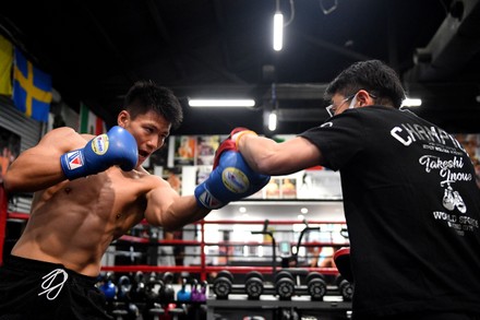 Japanese Boxer Takeshi Inoue During Training Editorial Stock Photo ...