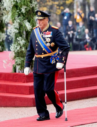 King Harald V Norway During Welcome Editorial Stock Photo - Stock Image ...