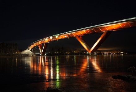 Motala Bridge Motalabron City Motala Sweden Editorial Stock Photo ...