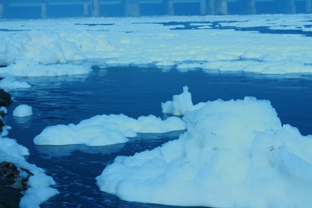 These Big White Pieces Resembling Icebergs Editorial Stock Photo ...