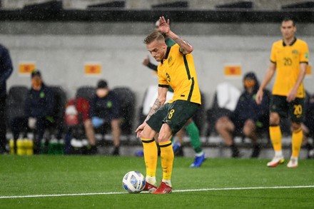 James Jeggo Australian Socceroos Kicks Ball Editorial Stock Photo ...
