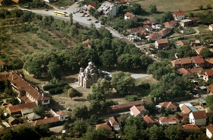 Aerial View Gracanica Serbian Village Kosovo Editorial Stock Photo ...