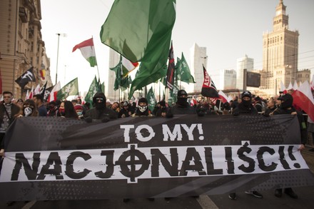 S Us Nationalists Banner Seen During Editorial Stock Photo - Stock ...