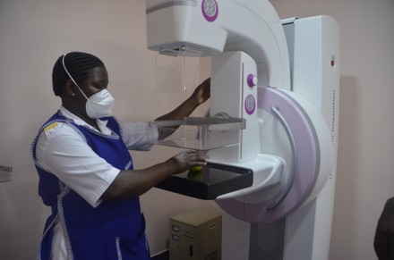 Nurse Shows Mammogram Machine Used Screen Editorial Stock Photo - Stock ...