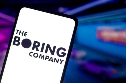 This Photo Illustration Boring Company Logo Editorial Stock Photo ...