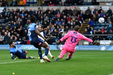 Marcus Harness 10 Portsmouth Shoots Goal Editorial Stock Photo - Stock ...