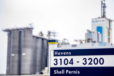 Exterior View Shells Refinery Pernis Netherlands Editorial Stock Photo ...