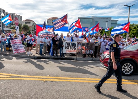 Members Cuban Exile Freedom Activists Attend Editorial Stock Photo ...