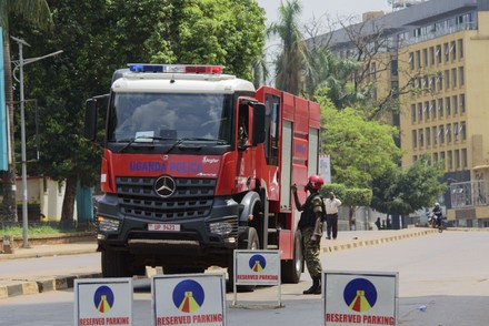Ugandan Police Work On Scene Bomb Editorial Stock Photo - Stock Image ...