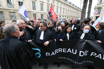 French Lawyers Demonstrate In Paris, France - 16 Nov 2021 Stock ...