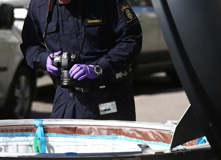 Forensic Police Officer Crime Scene Editorial Stock Photo - Stock Image ...