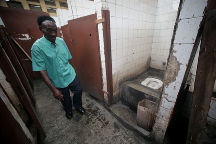 MAN ENTERS TOILET SLUM TOWNSHIP WEST Editorial Stock Photo - Stock ...