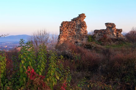 Ruins Nialab Castle Situated Korolevo Urbantype Editorial Stock Photo ...