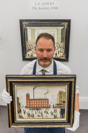 Ls Lowry Mill Scene Est Background Editorial Stock Photo - Stock Image ...