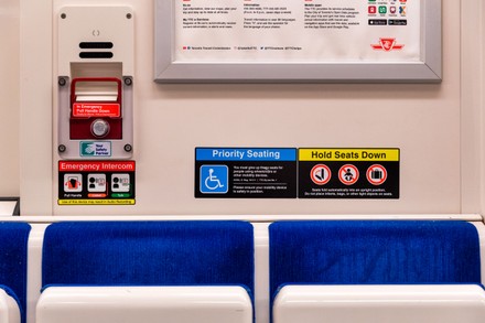 Priority Seating Emergency Device Inside Modern Editorial Stock Photo ...