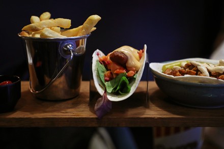 Small Dishes Pinchos Restaurant Uppsala Editorial Stock Photo - Stock ...