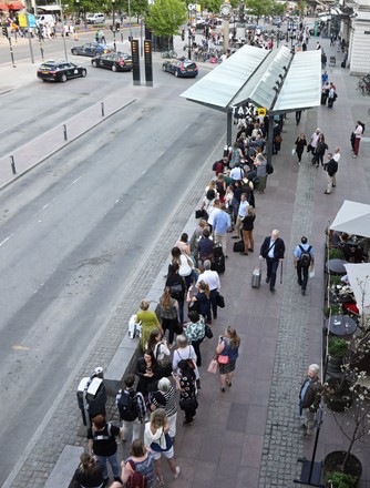Taxi Queue Stockholm Central Station Sweden Editorial Stock Photo ...