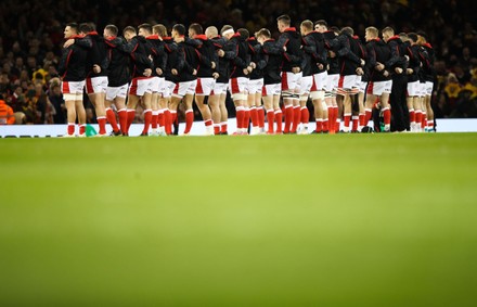 Wales Team Line Anthem Principality Stadium Editorial Stock Photo ...