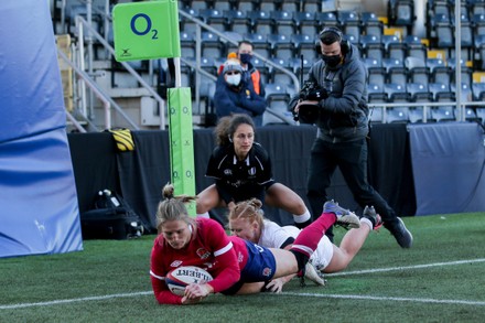 Lydia Thompson England Scores Try Editorial Stock Photo - Stock Image ...