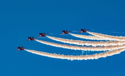 Red Arrows Training Above Lincolnshire On Editorial Stock Photo - Stock ...
