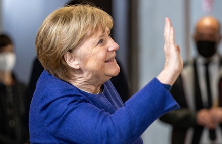 Chancellor Angela Merkel visits the Tumo Learning Center, Berlin - 22 ...