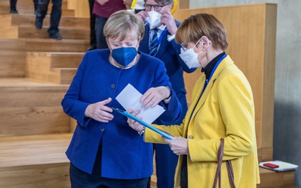 Executive Chancellor Angela Merkel Visits Tumo Editorial Stock Photo ...