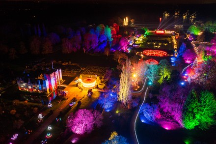 Christmas Lights at Hever Castle, Kent, UK - 21 Nov 2021 Stock Pictures ...