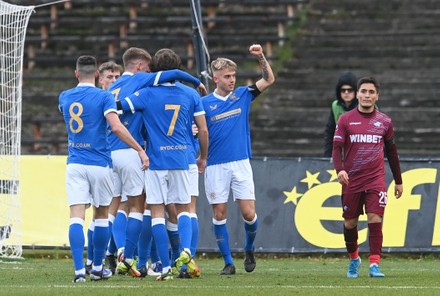 Rangers U19 Celebrate Their Third Goal Editorial Stock Photo - Stock ...