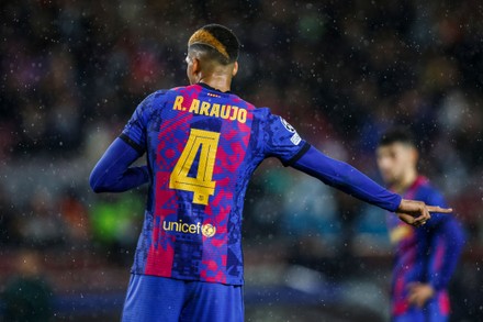 04 Ronald Araujo Fc Barcelona Celebrates Editorial Stock Photo - Stock ...
