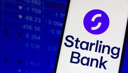 This Photo Illustration Starling Bank Logo Editorial Stock Photo ...