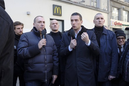 The Guillotiere Jean-Marc Morandini and Jordan Bardella, Lyons, france ...