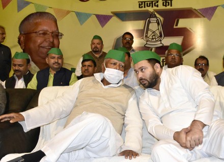 Rjd Chief Lalu Prasad Yadav Party Editorial Stock Photo - Stock Image ...