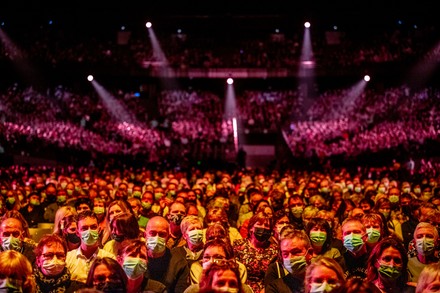 Musicians in concert at Antwerps Sportpaleis, Antwerp, Belgium - 21 Nov ...