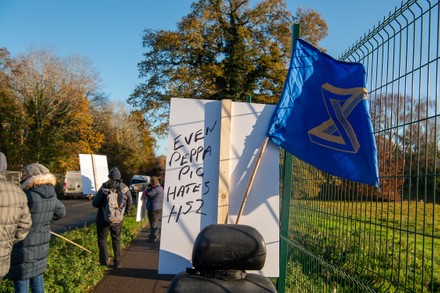 Anti Hs2 Protesters Were Protesting Along Editorial Stock Photo - Stock ...