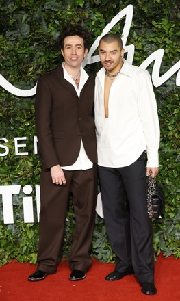 Nick Grimshaw Meshach Henry Arrive Fashion Editorial Stock Photo ...