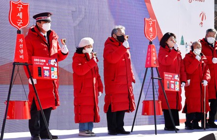 Participants Ring Bells Plaza Front Seoul Editorial Stock Photo - Stock ...