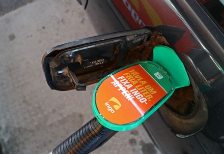 Someone Refueling 95 Octane Gasoline Ingo Editorial Stock Photo - Stock ...