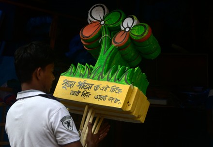 Man Prepares All Trinamool Congress Logo Editorial Stock Photo - Stock ...