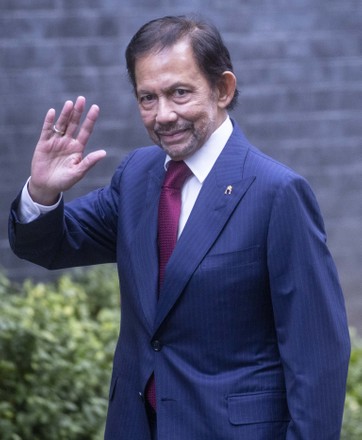 Sultan Brunei Hassanal Bolkiah Arrives Downing Editorial Stock Photo ...