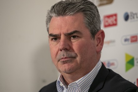 Hartlepool Uniteds Director Adrian Bevington Speaks Editorial Stock ...