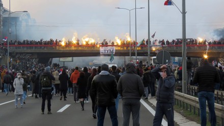 Serbia Rio Tinto Protest, Beograd, Srbija - 04 Dec 2021 Stock Pictures ...