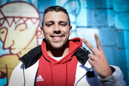 Italian Rapper Shame Aka Fabio Errico - Foto de stock de contenido ...