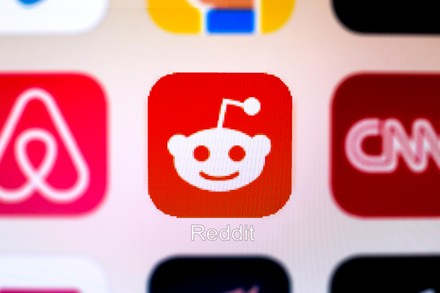This Photo Illustration Closeup Reddit App Editorial Stock Photo ...