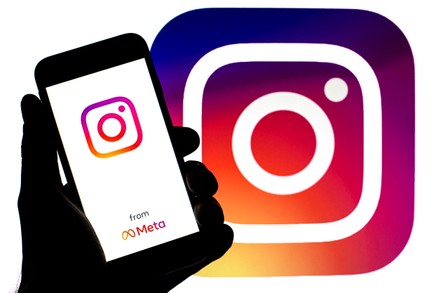 This Photo Illustration Instagram Meta Logo Editorial Stock Photo ...