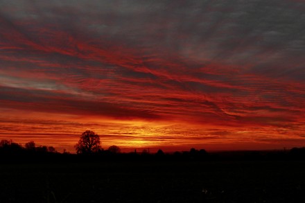 Candy Floss Coloured Skies Daybreak Over Editorial Stock Photo - Stock ...